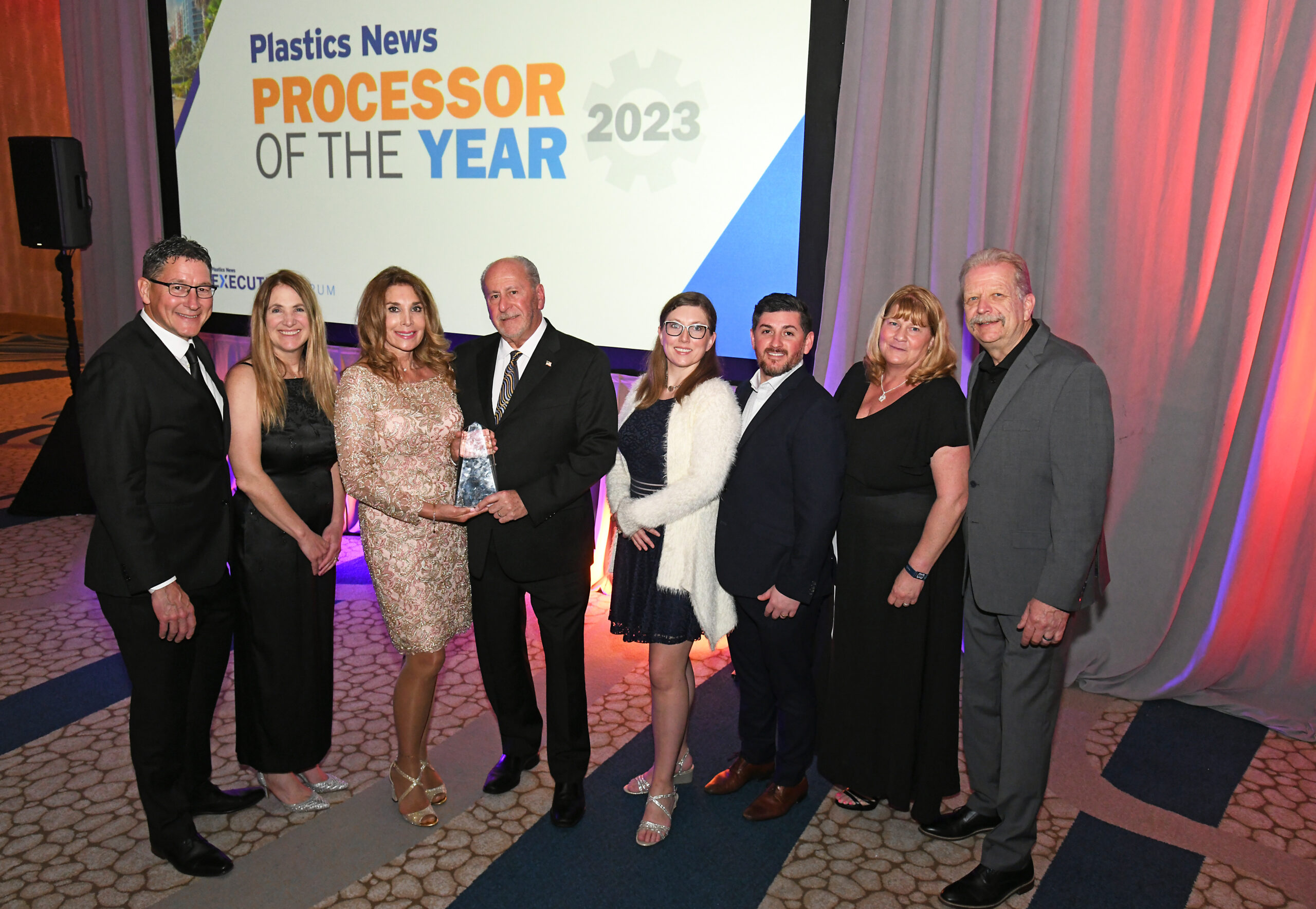 PTI Wins Processor of the Year Award! - PTI Engineered Plastics, Inc.